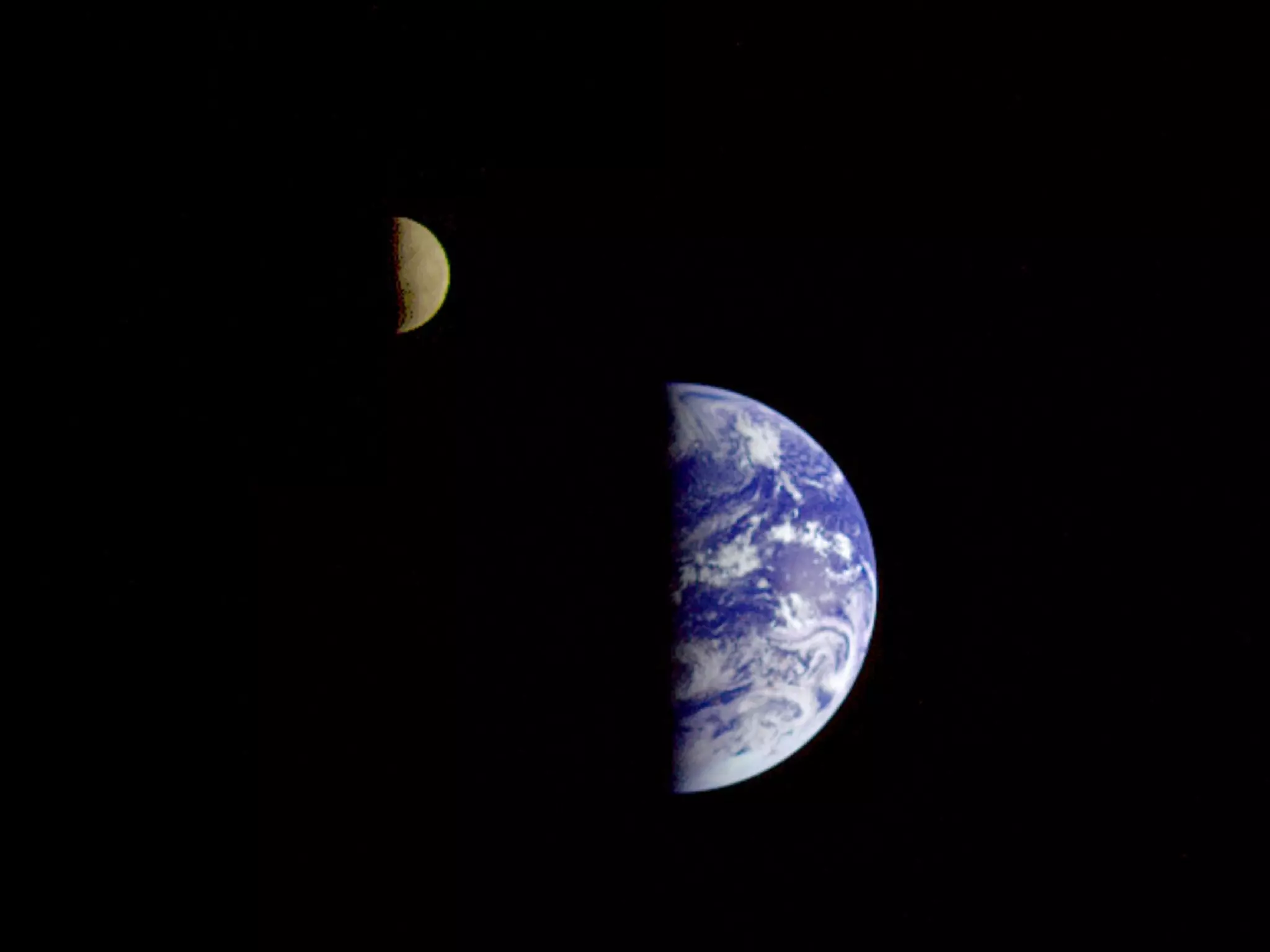 Earth from space, scale of Earth in cosmos context | PPT