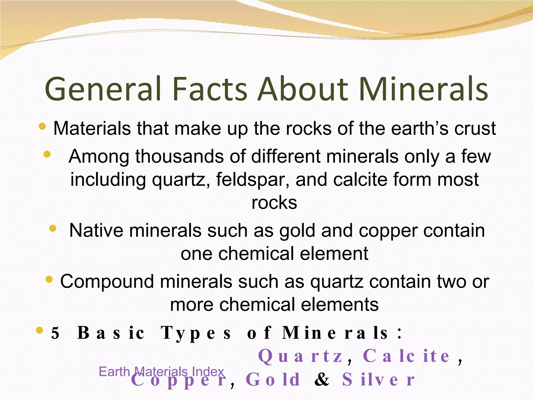 Earth Materials Jess And Heather | PPT | Geology | Science