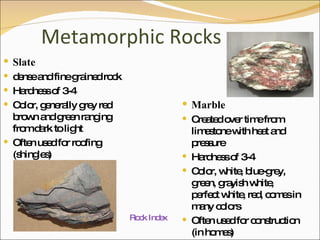 Earth Materials Jess And Heather | PPT
