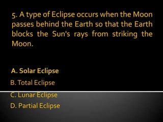 Earth moon system | PPTX