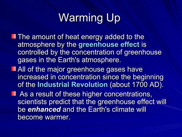 Earth Radiation Balance Project | PPT | Science