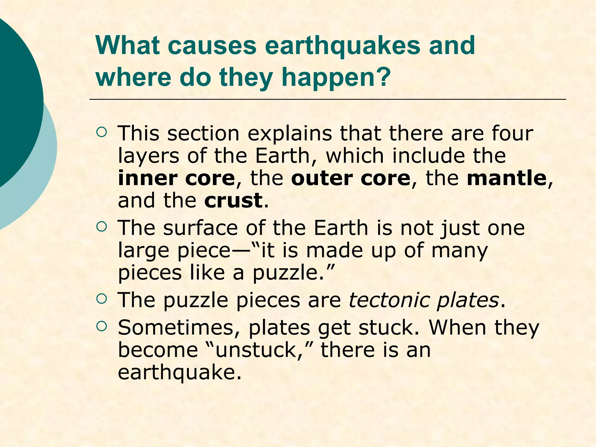 Earth shattering earthquakes | PPT