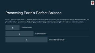🌱 Earth – The Perfect Home for Life! 🌎 | PPTX