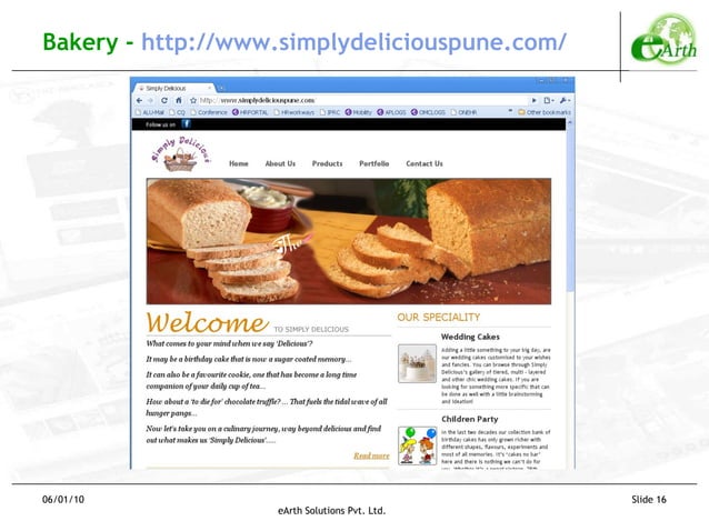 Web Design, Development Portfolio | PPT | Technology & Computing