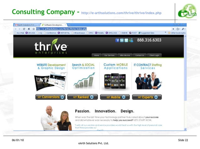 Web Design, Development Portfolio | PPT | Technology & Computing