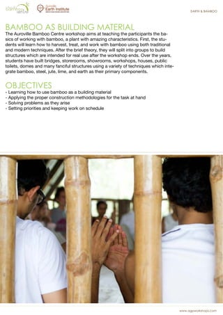 Earth & Bamboo workshop | PDF