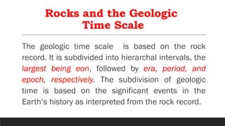 Earth and Its Record.pptx earth record its history | PPTX