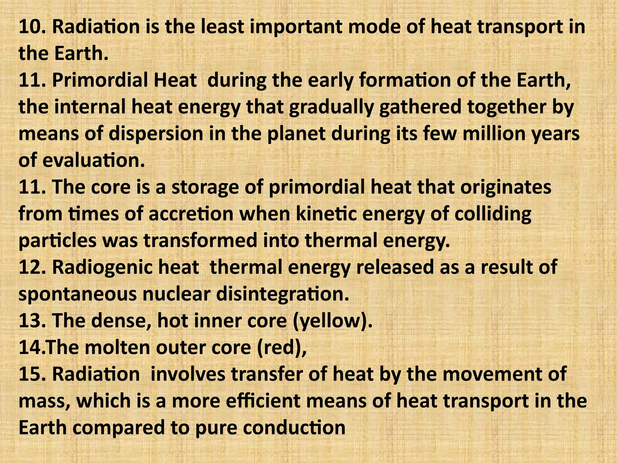 Earth and life SCIENCE THE EARTH INTERNAL HEART | PPTX