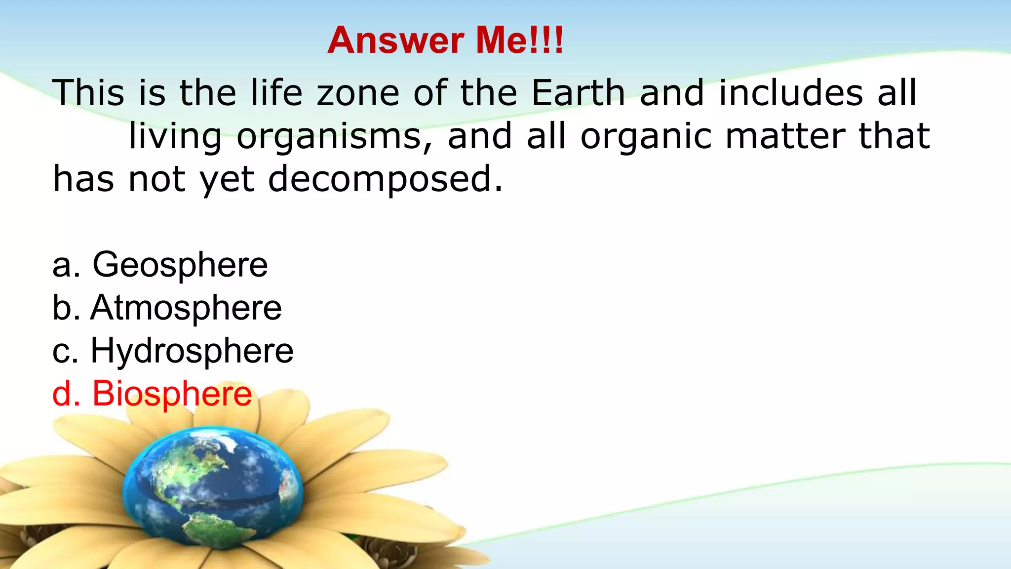 Earth and Life Part 1.pptx | Geology | Science