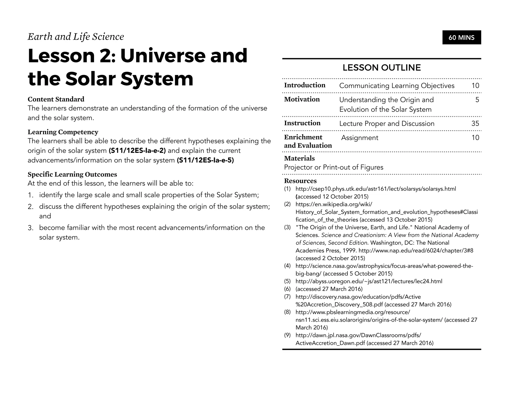 Earth and life science | PDF