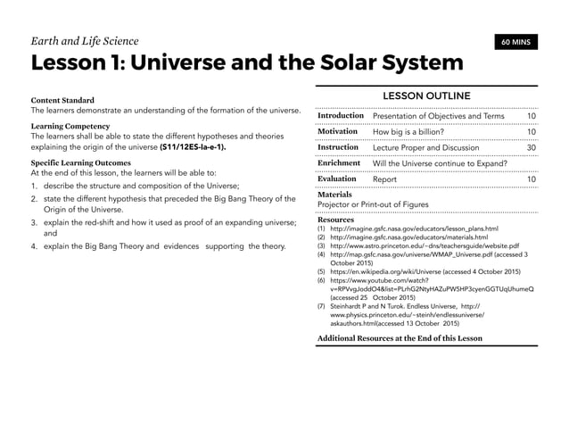 Earth and life science | PDF