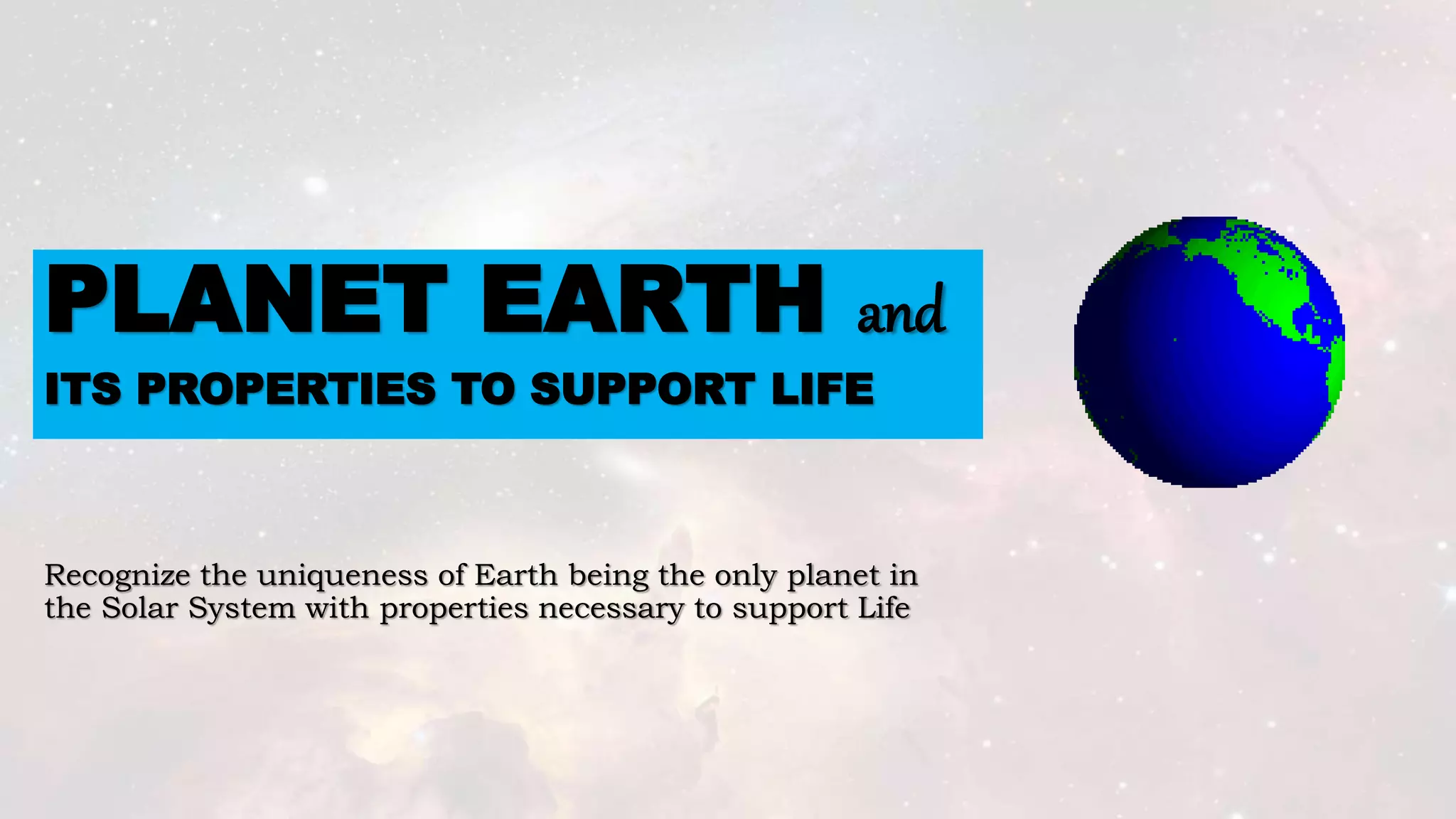 Earth and Life Science .pptx | Geography | Science