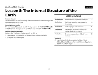 EARTH AND LIFE SCIENCE .pdf SHS MDOULE AND GUIDE | PDF
