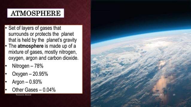Earth as an Inhabitable Planet | PPTX