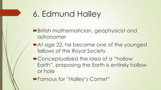 Earth and Life Science - Personalities who contributed in the Fields of ...