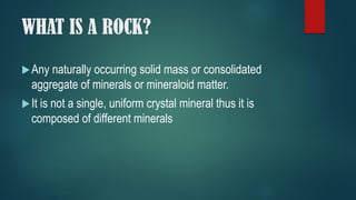 Earth and Life Science - Rocks | PDF