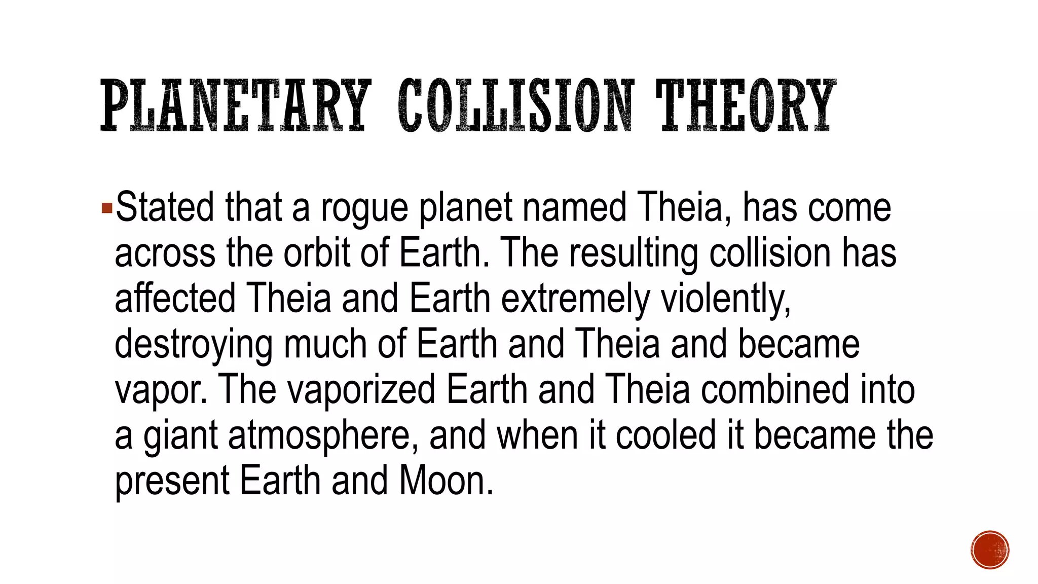 Earth and Life Science - Theories on the Origin of the Solar System | PDF
