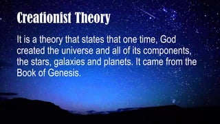 Earth and Life Science - Universe and its Origins | PDF