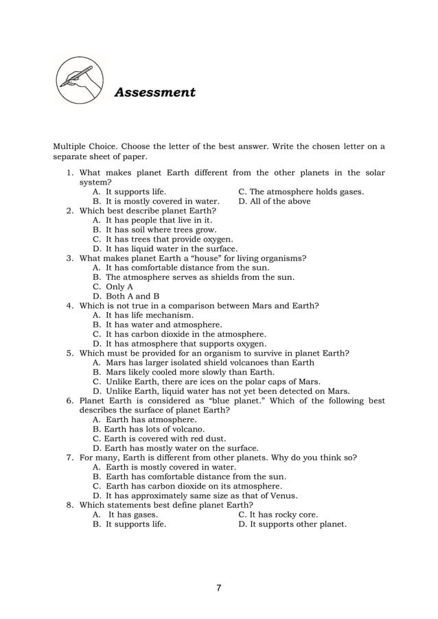 Earth and Life Science, Module 1.pdf | Educational Assessment | Education