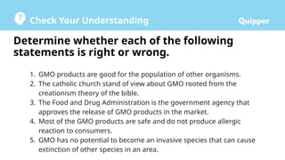 Earth and Life Science SHS 18.4 Benefits and Risks of Using GMOs.pptx
