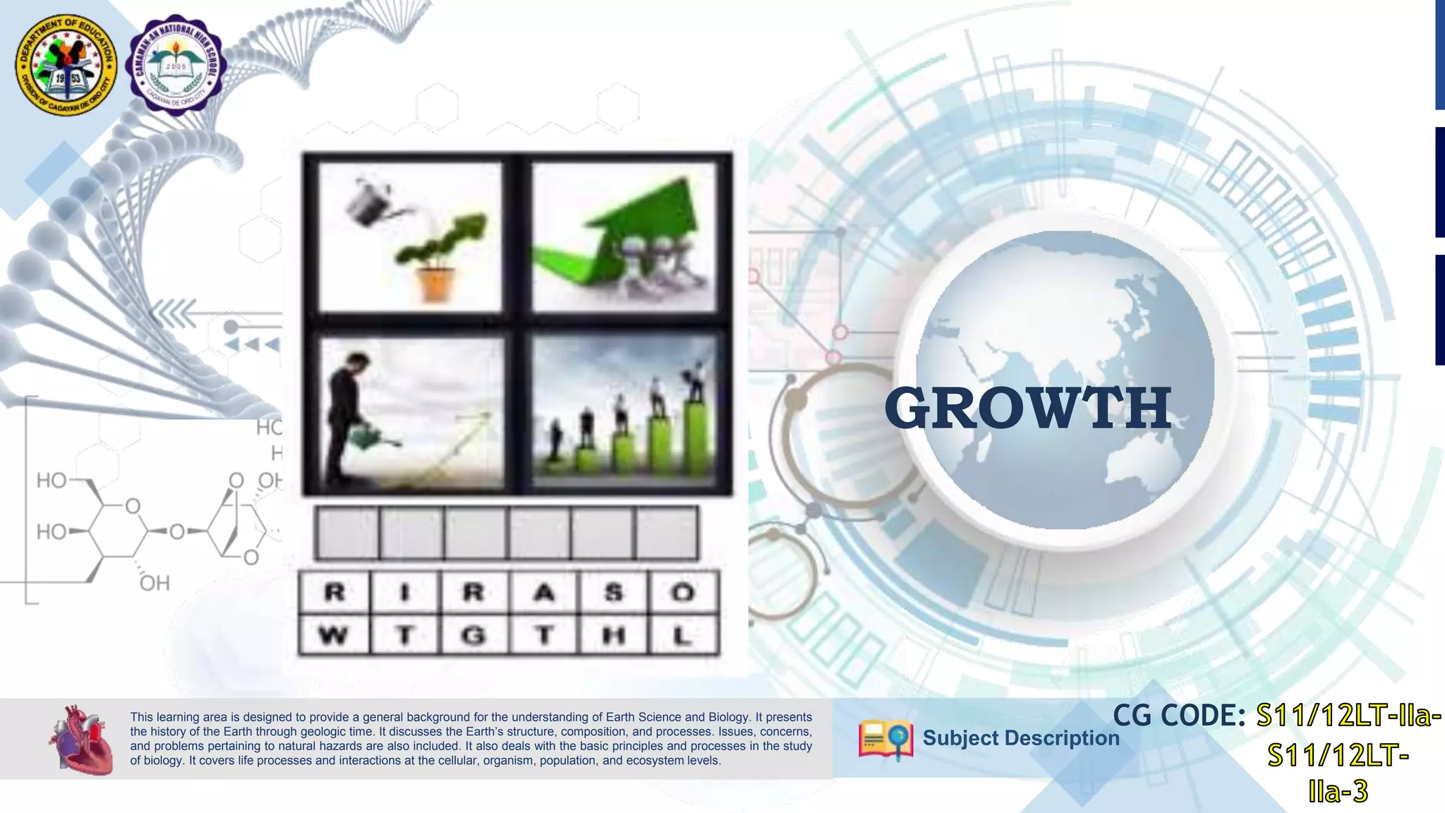 Earth and Life Sciences, MELCs (S11_12LT-IIa-1 and IIa-3) | PPTX