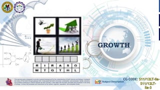 Earth and Life Sciences, MELCs (S11_12LT-IIa-1 and IIa-3) | PPTX