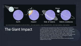 Earth and moon impact theory | PPTX