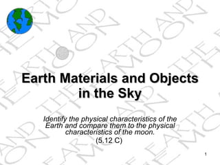 Earth and objects in the sky | PPT