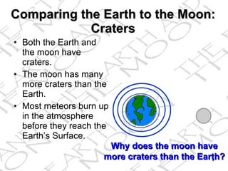 Earth and objects in the sky | PPT