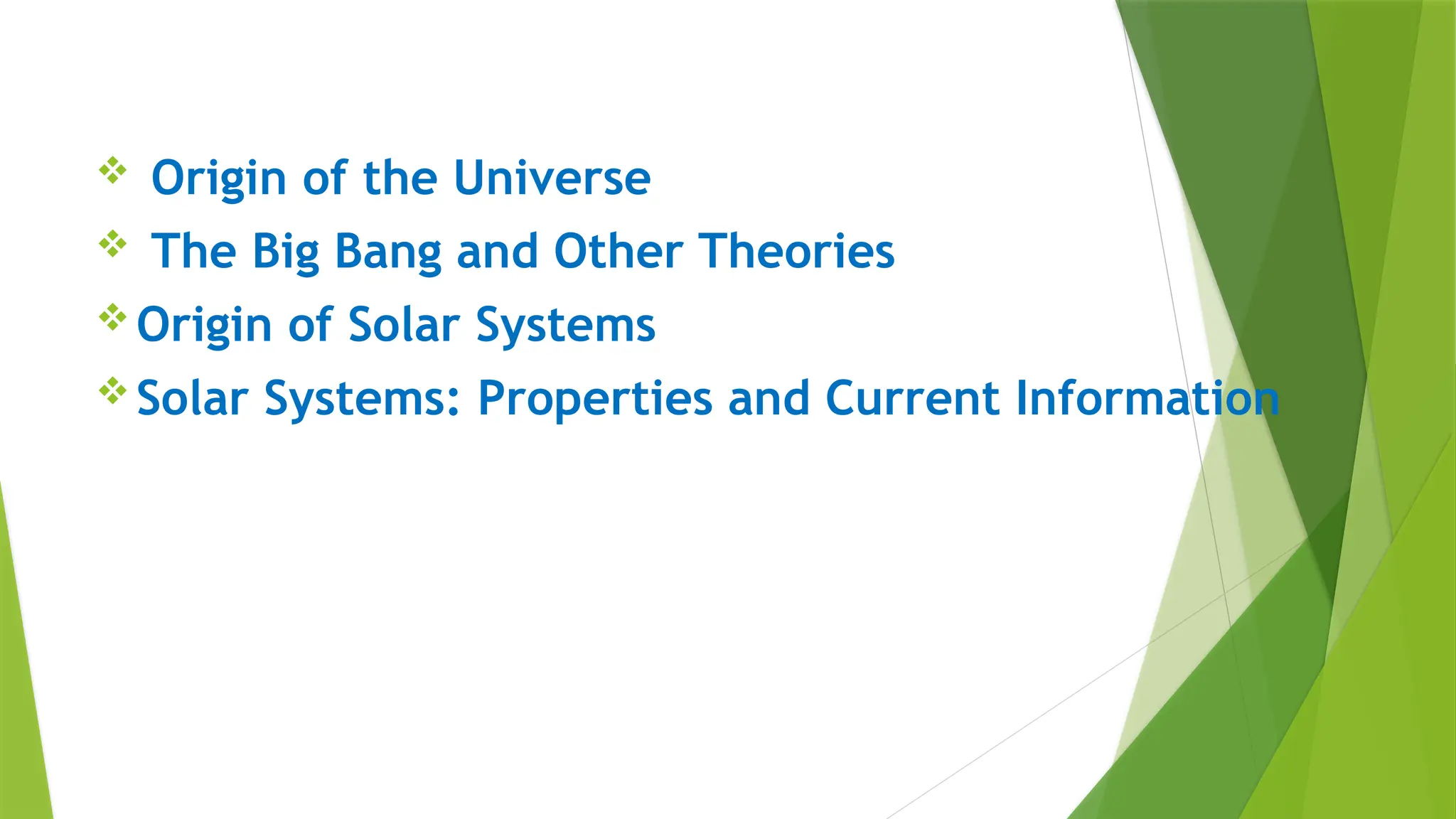 EARTH AND SCIENCE FOR 11 STEM, the universe or origin and solar system | PPTX