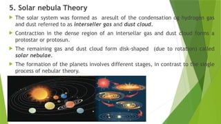 EARTH AND SCIENCE FOR 11 STEM, the universe or origin and solar system ...