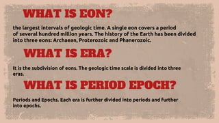 EARTH AND SCIENCE GEOLOGIC SCALE OF EARTH | PPTX