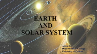 Earth and solar system | PPTX