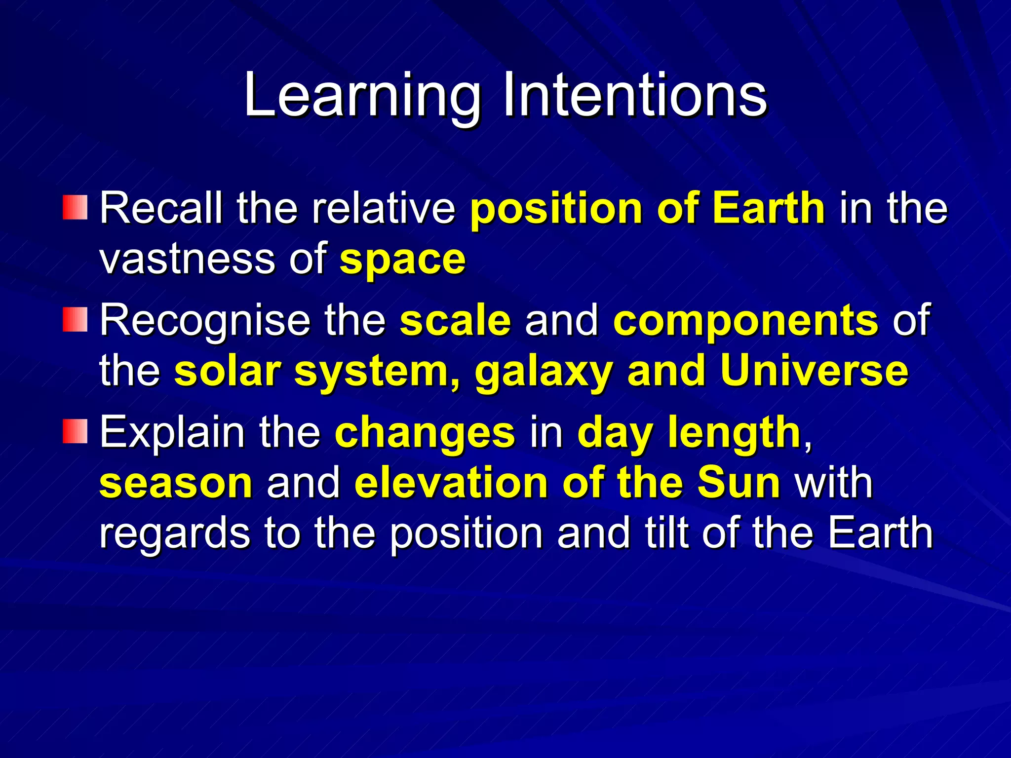 Earth and Space | PPT