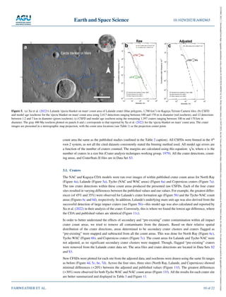 Lunar Surface Model Age Derivation: Comparisons Between Automatic and ...