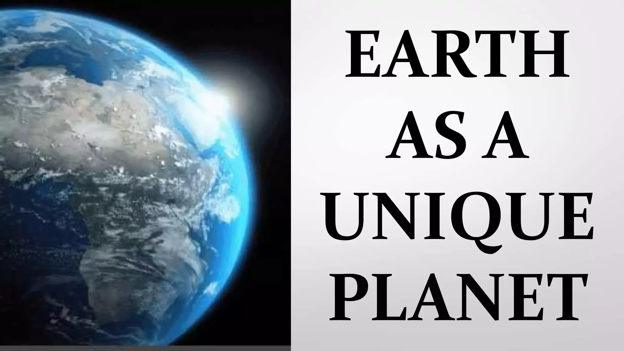 EARTH AS A UNIQUE PLANET lesson 1.pptx