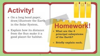 Earth as the Only Habitable Planet.pptx
