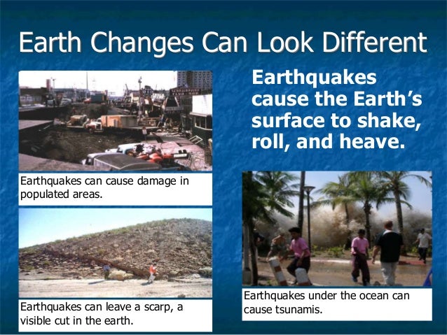 How Earthquakes Change The Earths Surface