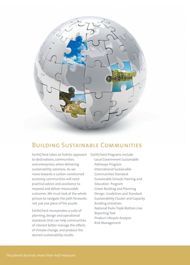 EarthCheck Program Overview | PDF | Environmental Services Industry ...