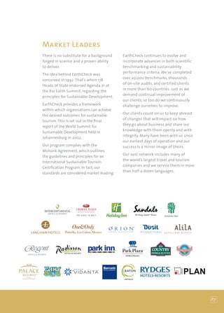 EarthCheck Program Overview | PDF | Environmental Services Industry ...