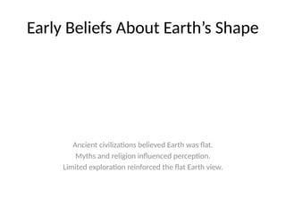 Earth shape and movements geography power point presentation | PPTX