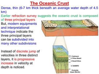 Earth Crust Presentation, Evidence through seismic study | PPTX