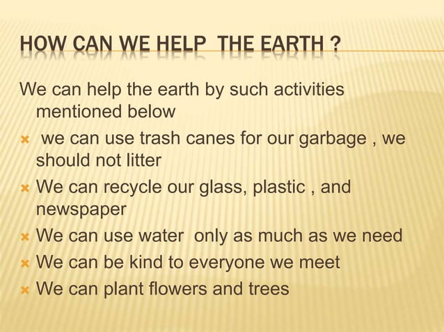 Earth day | PPT