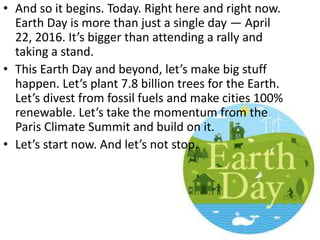 Earth day | PPTX