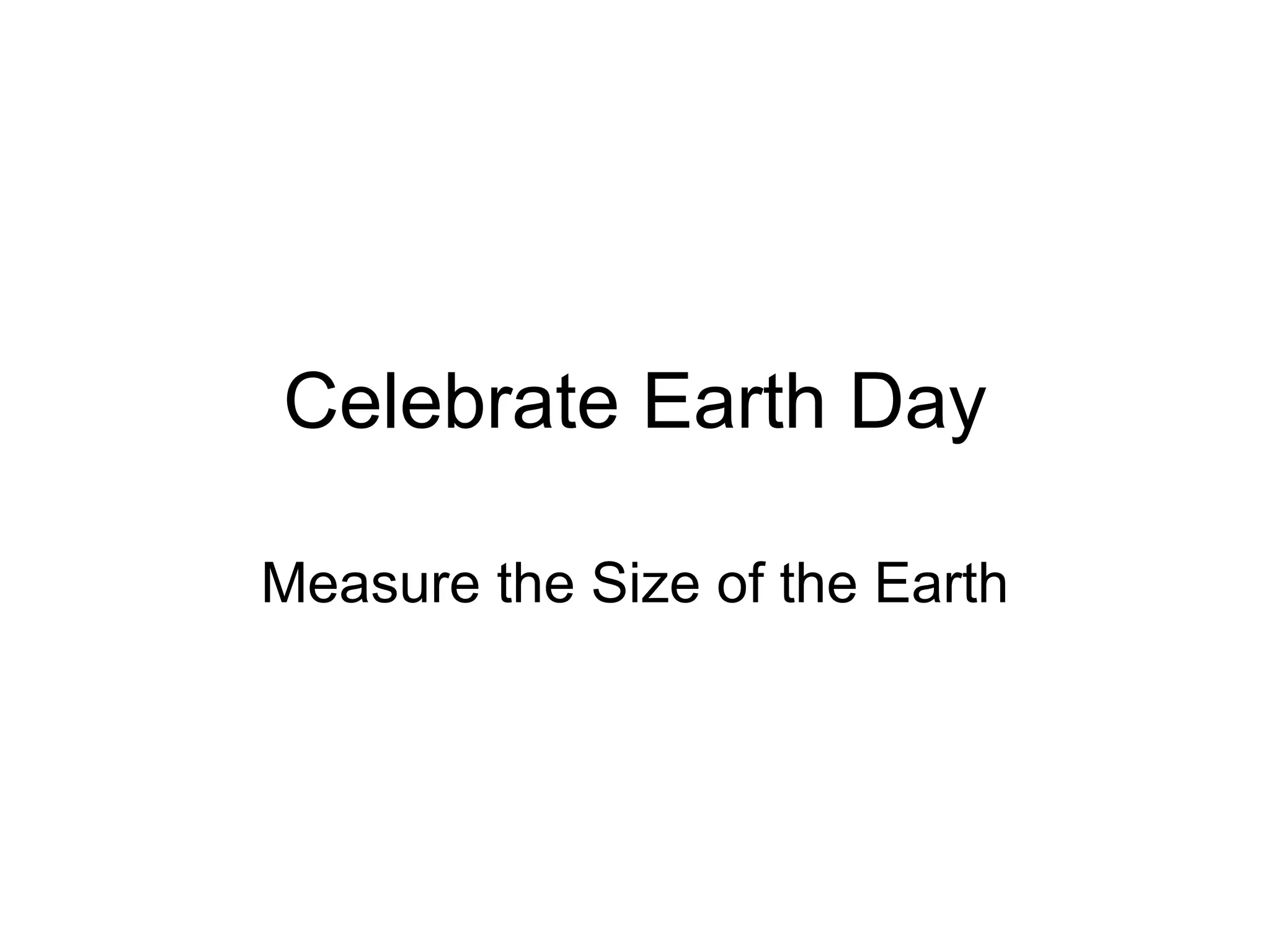 Earth Day | PPT