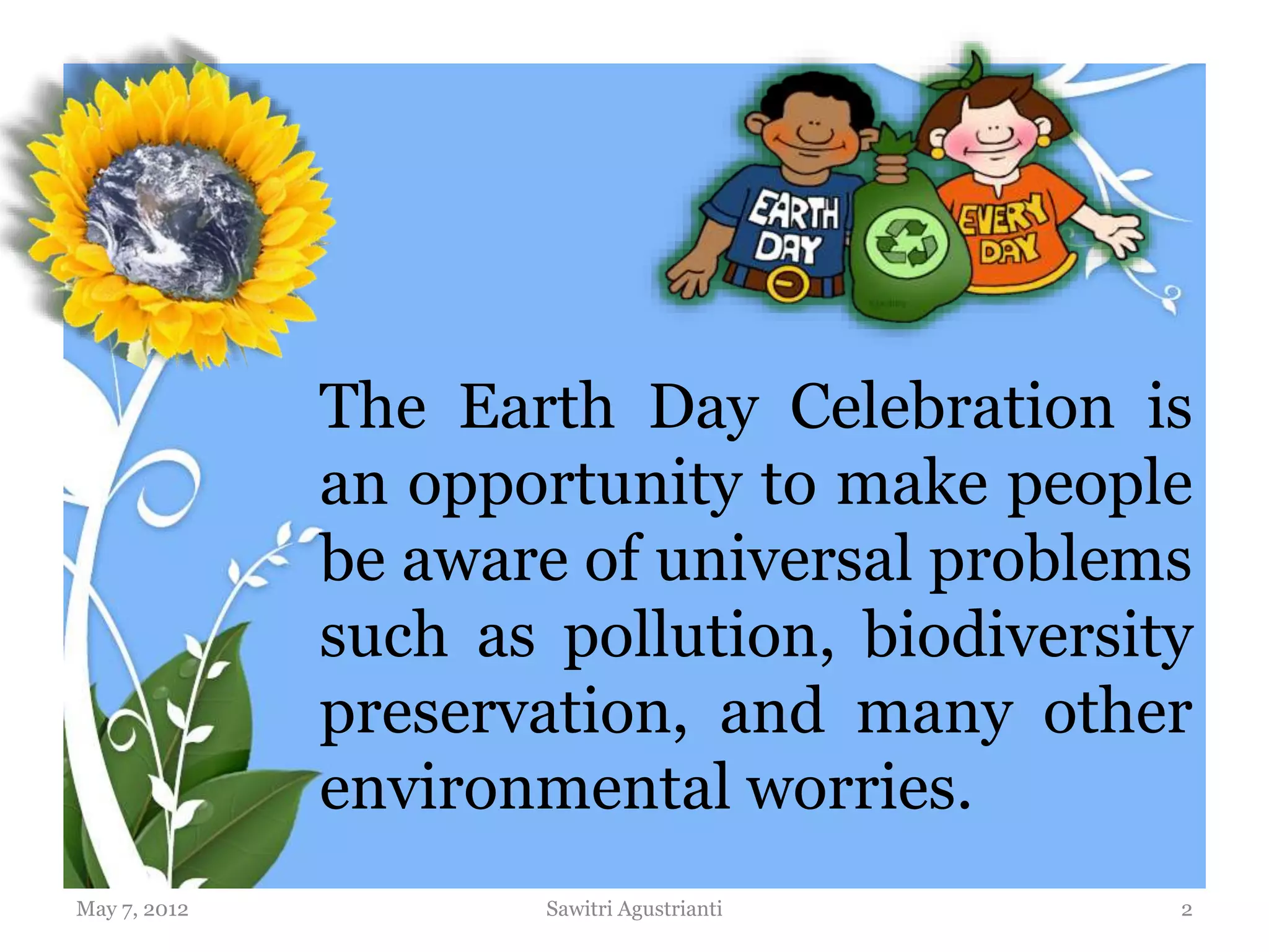 Earth day presentation | PPSX