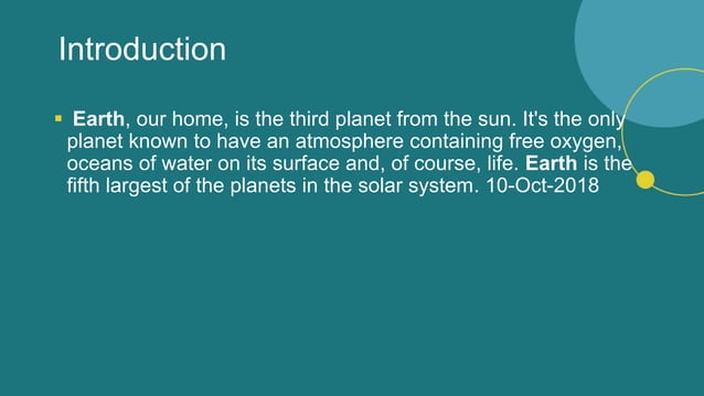 Earth day presentation | PPTX | Environment | Science