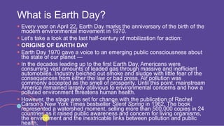 Earth day presentation | PPTX