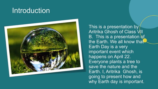 Earth day presentation | PPTX | Indoor Environmental Quality | Home ...
