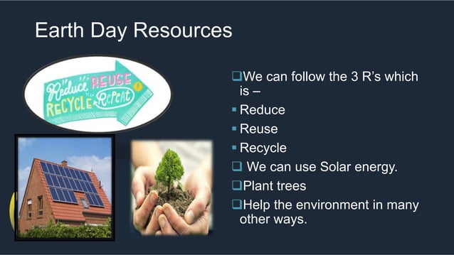 Earth day presentation | PPTX | Indoor Environmental Quality | Home ...